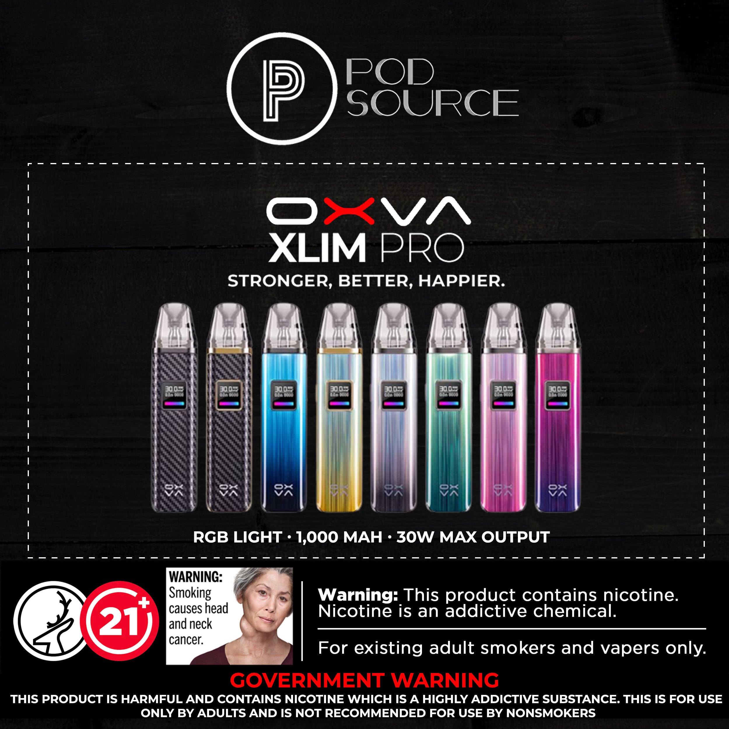 [AUTHENTIC] Oxva Xlim Pro Kit 1,000mah 30W Max Output ...