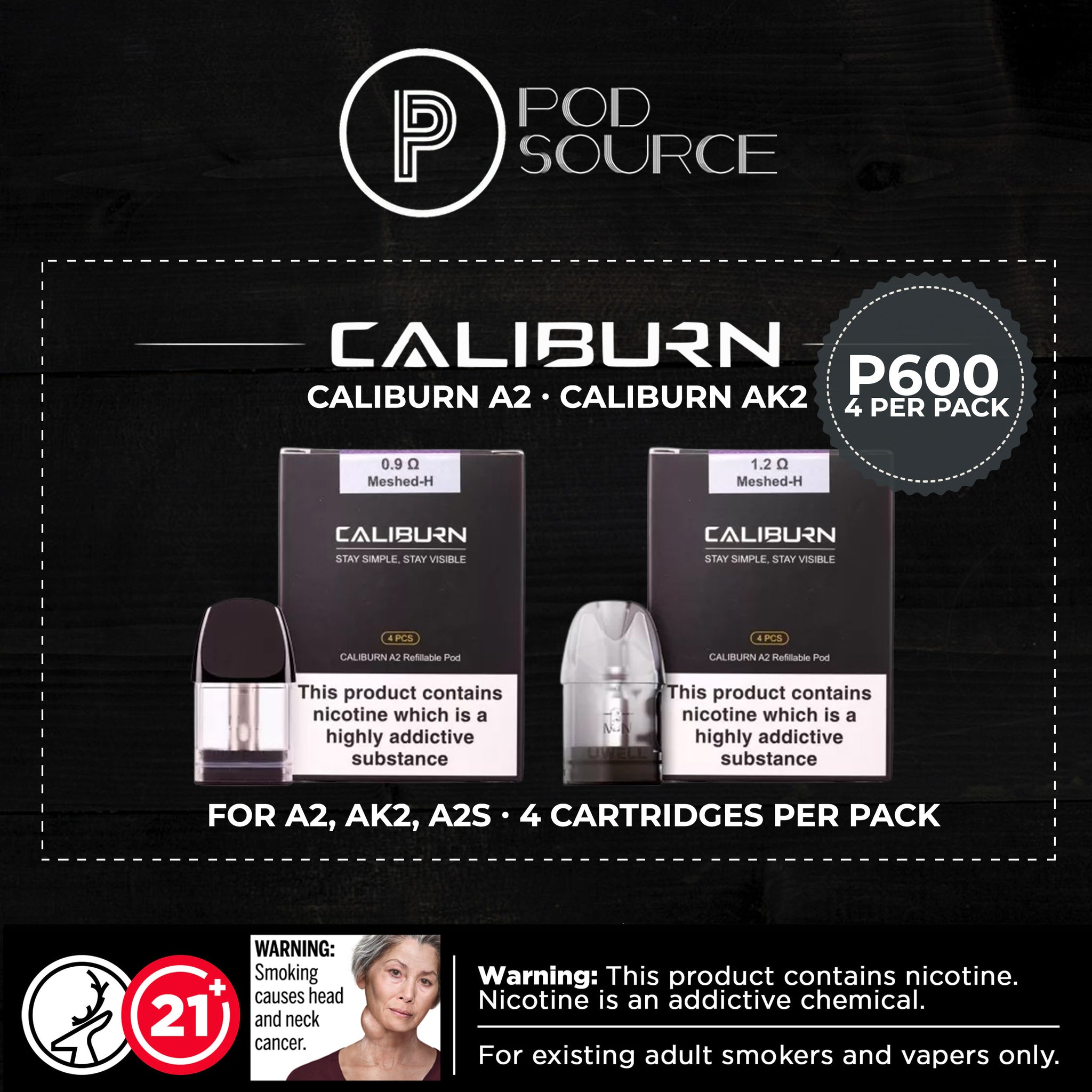 [AUTHENTIC] Caliburn A2 / Caliburn Koko AK2 Replacement Cartridge (4 C ...